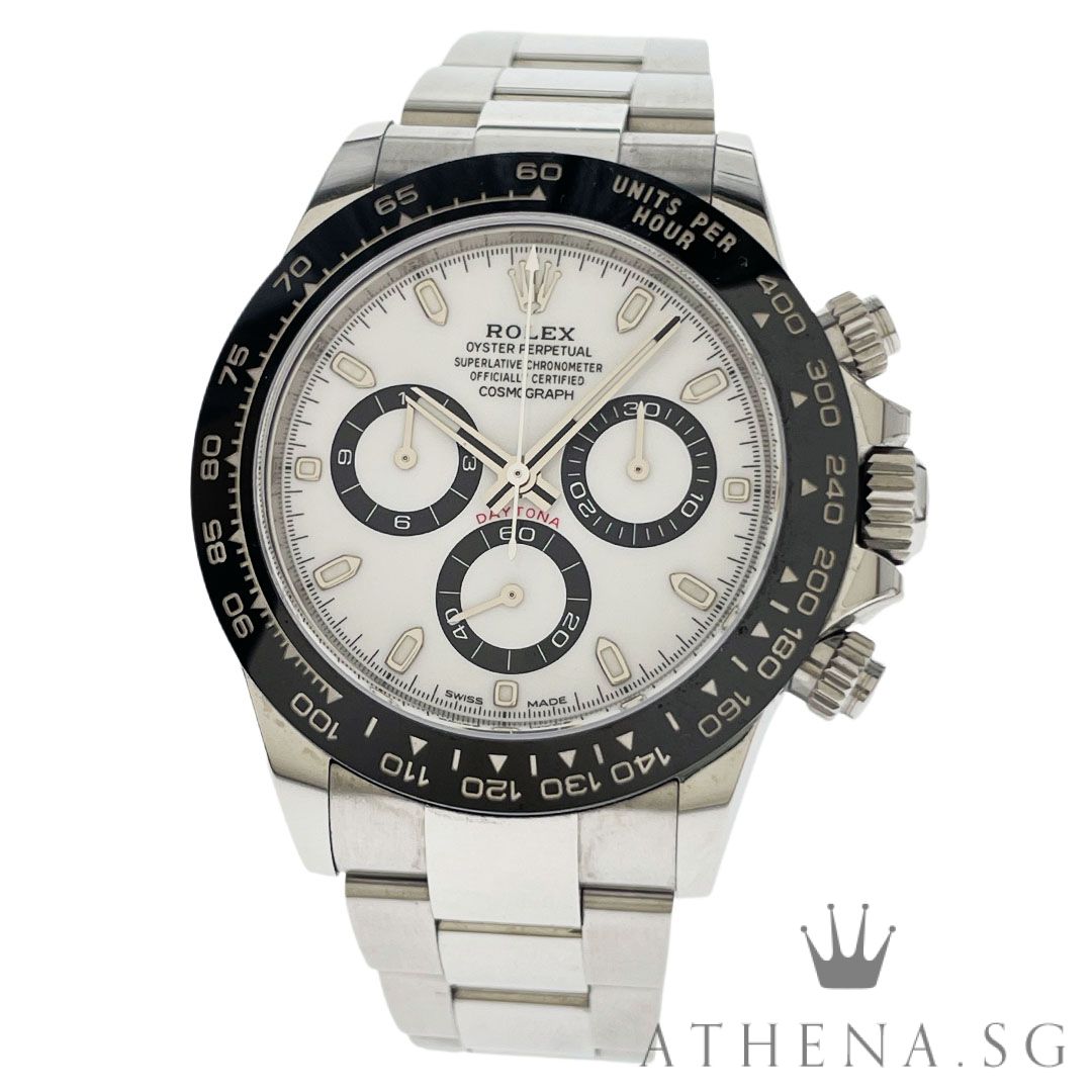 LIKE NEW!! ROLEX OYSTER PERPETUAL COSMOGRAPH DAYTONA CERAMIC "WHITE ...