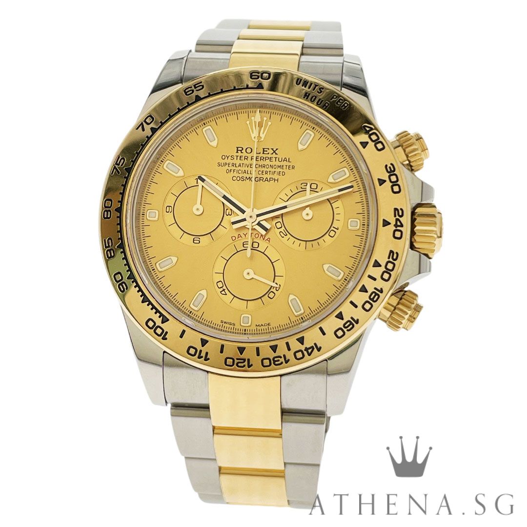 LIKE NEW UNPOLISHED!! ROLEX YELLOW ROLESOR OYSTER PERPETUAL COSMOGRAPH ...