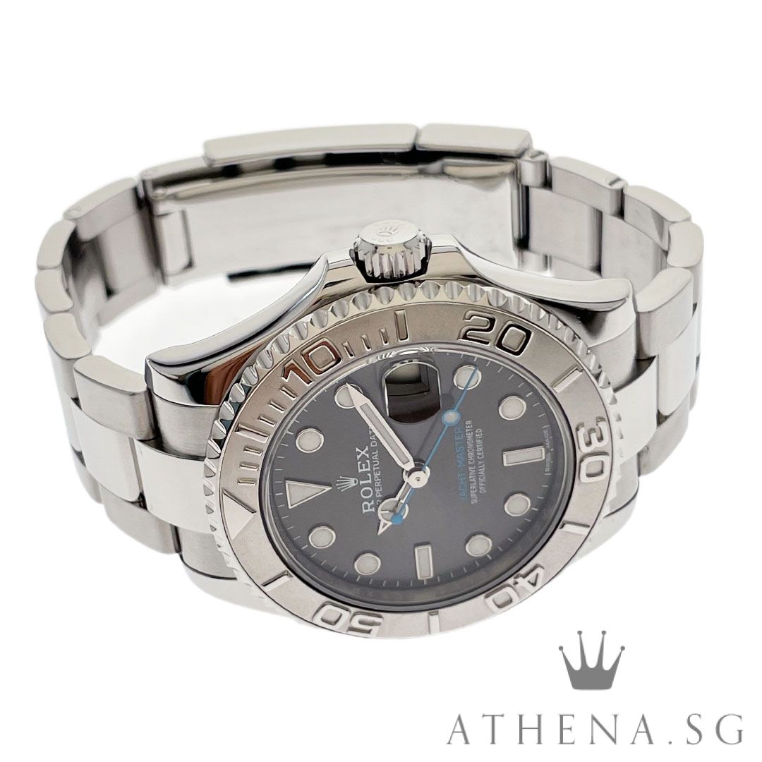 ROLEX ROLESIUM MID SIZE OYSTER PERPETUAL DATE YACHT-MASTER "AN" SERIES ...