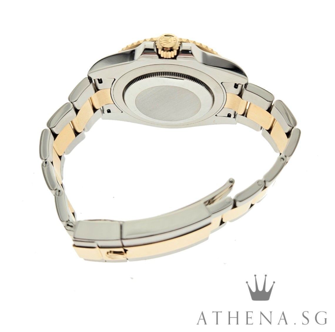 ROLEX 18K HALF YELLOW GOLD ROLESOR OYSTER PERPETUAL GMT MASTER II ...