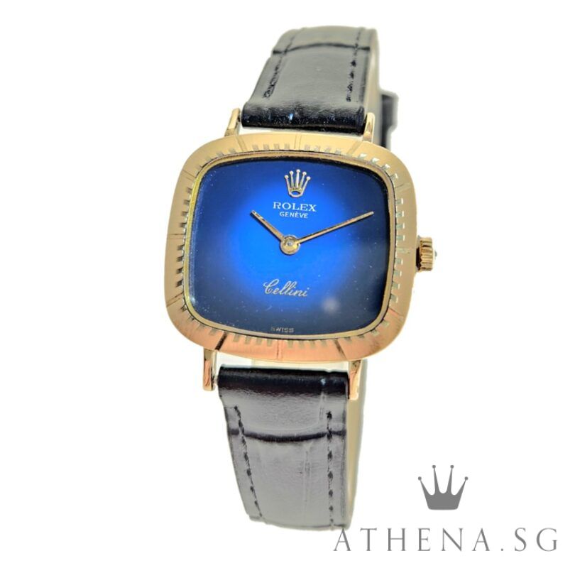 COLLECTIBLE!! VINTAGE ROLEX 18K YELLOW GOLD MANUAL WINDING CELLINI ...