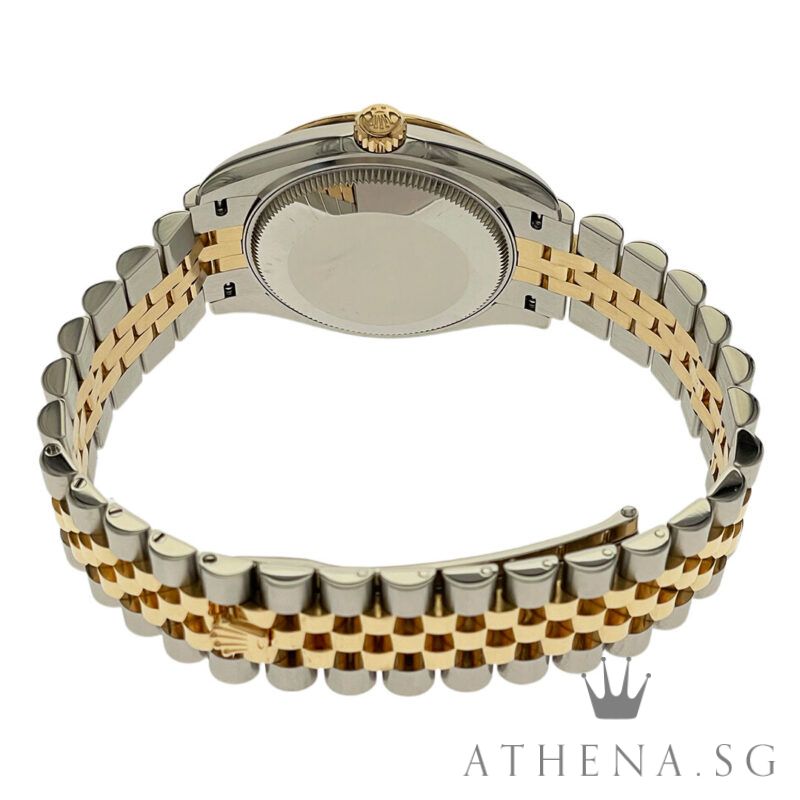 ROLEX YELLOW ROLESOR MID SIZE OYSTER PERPETUAL DATEJUST 31MM “AN ...